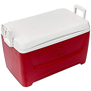 Igloo Island Breeze 48 Quart Cooler (Lava Red, 25.562 x 14.062 x 14.125-Inch)