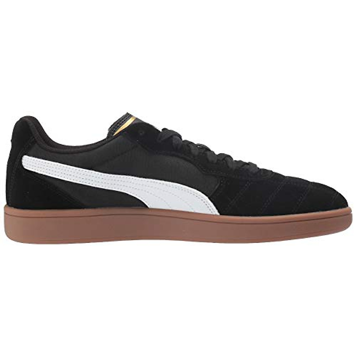 PUMA Men's Astro Kick Sneaker, Black-White-teamgold/Black, 11 M US