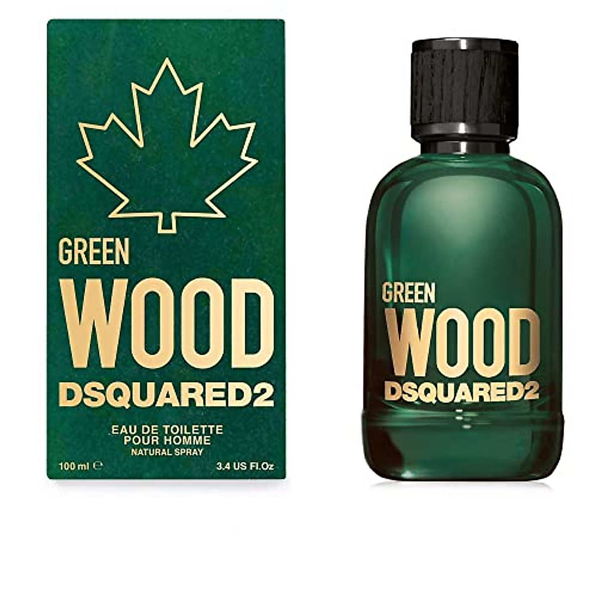 DSQUARED2 Green Wood For Men Eau de Toilette Spray, 3.4 Ounce