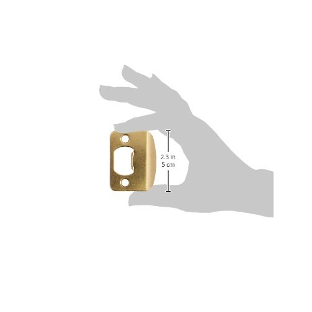 Kwikset Corporation Kwikset Full Lip 1/4" Round Corner Strike in Polished Brass