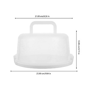 Reusable Cake Carrier Handle Portable Bread Box Cake Keeper Cake Storage Container Transporting Cakes Pies Desserts Fits Standard Cake Boxes Easy Clean