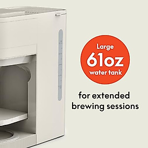 bella VersaBrew 2-in1 Coffee Maker, Fits-anywhere Kitchenware, Brew 3 Sizes Carafes & Single Serve Cups, Dishwasher Safe Reusable Filter & Filter Holder, Iced Coffee Function, 60oz Tank, Oatmilk