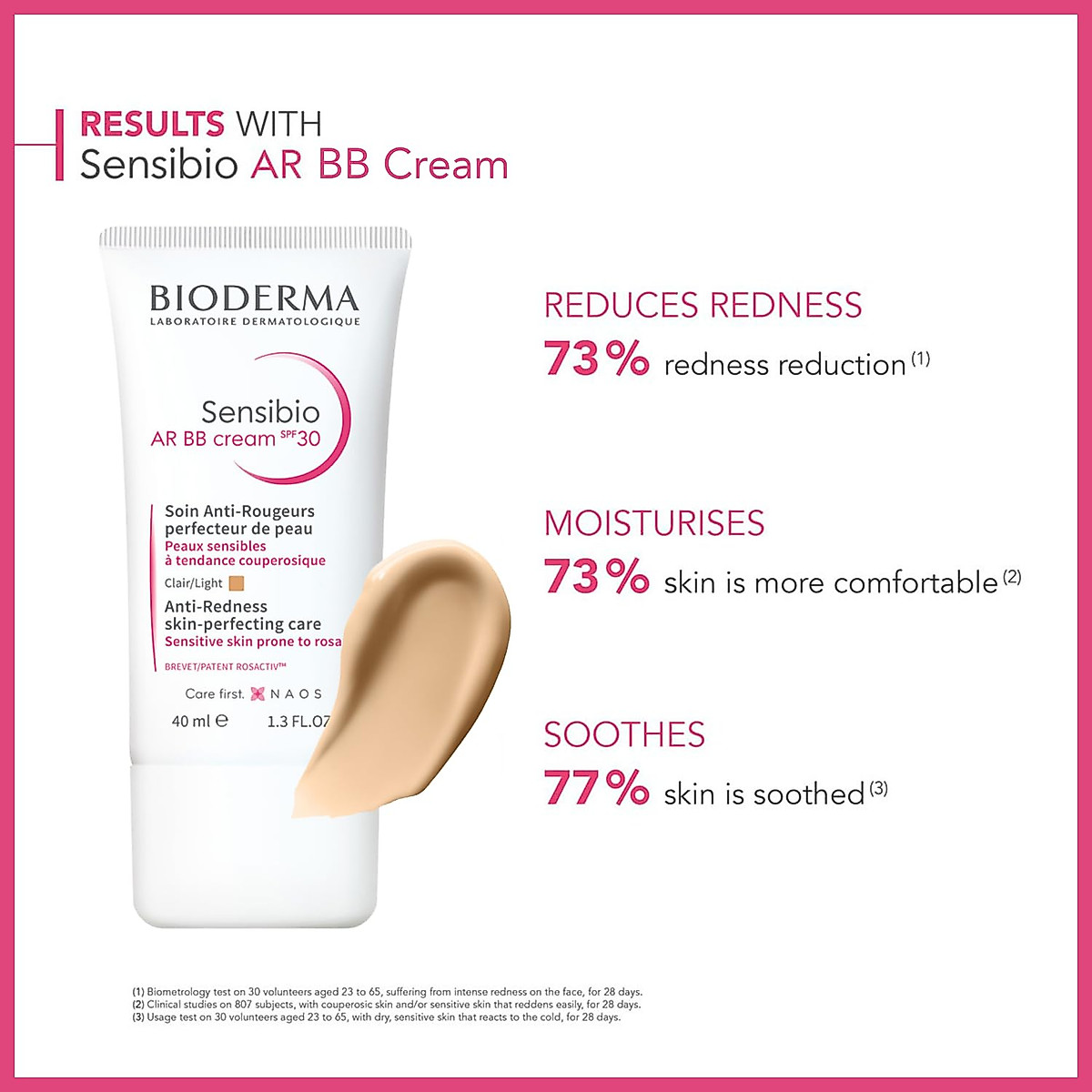 Bioderma - Sensibio - AR CC Cream - Anti Redness Face Cream - Skin Soothing and Moisturizing - Redness Reducing Moisturizer for Sensitive Skin