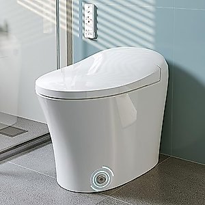 HOROW Smart Toilet with Heated Bidet, Instant Warm Water, Pre-Wet, Tankless Toilet with Dual Flush System 1/1.27 GPF