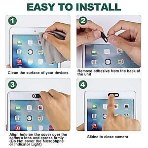 ONKENTET 6PCS Webcam Cover Slide Compatible with Tesla Model 3 Y X S 2017-2023 Accessories Car Camera Cellphone Laptop Privacy Covers Slide Frosted Interior Cabin Front Camera Thin Cover (Green)