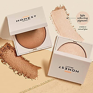 Honest Beauty Luminizing Glow Powder, Dusk Reflection Talc Free, Paraben Free, Dermatologist Tested, Cruelty Free 0.35 oz