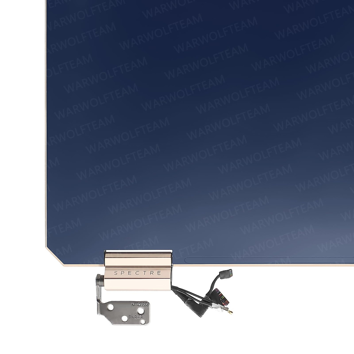 WARWOLFTEAM Replacement Whole Hinge-up Assembly For HP Spectre X360 15-EB0073TX 15-EB0081NR 15-EB0083NR 15-EB1043DX LCD Touch Screen Digitizer Assembly UHD 15.6in L97636-001 (OLED Cable Version, Blue)