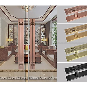 OTHZON Sliding Barn Door Handle Modern Barn Door Handle Pull Push,Glass Sliding Door Shower Hotel Shopping Mall H Shaped Door Pulls Bar,Interior Exterior Entrance