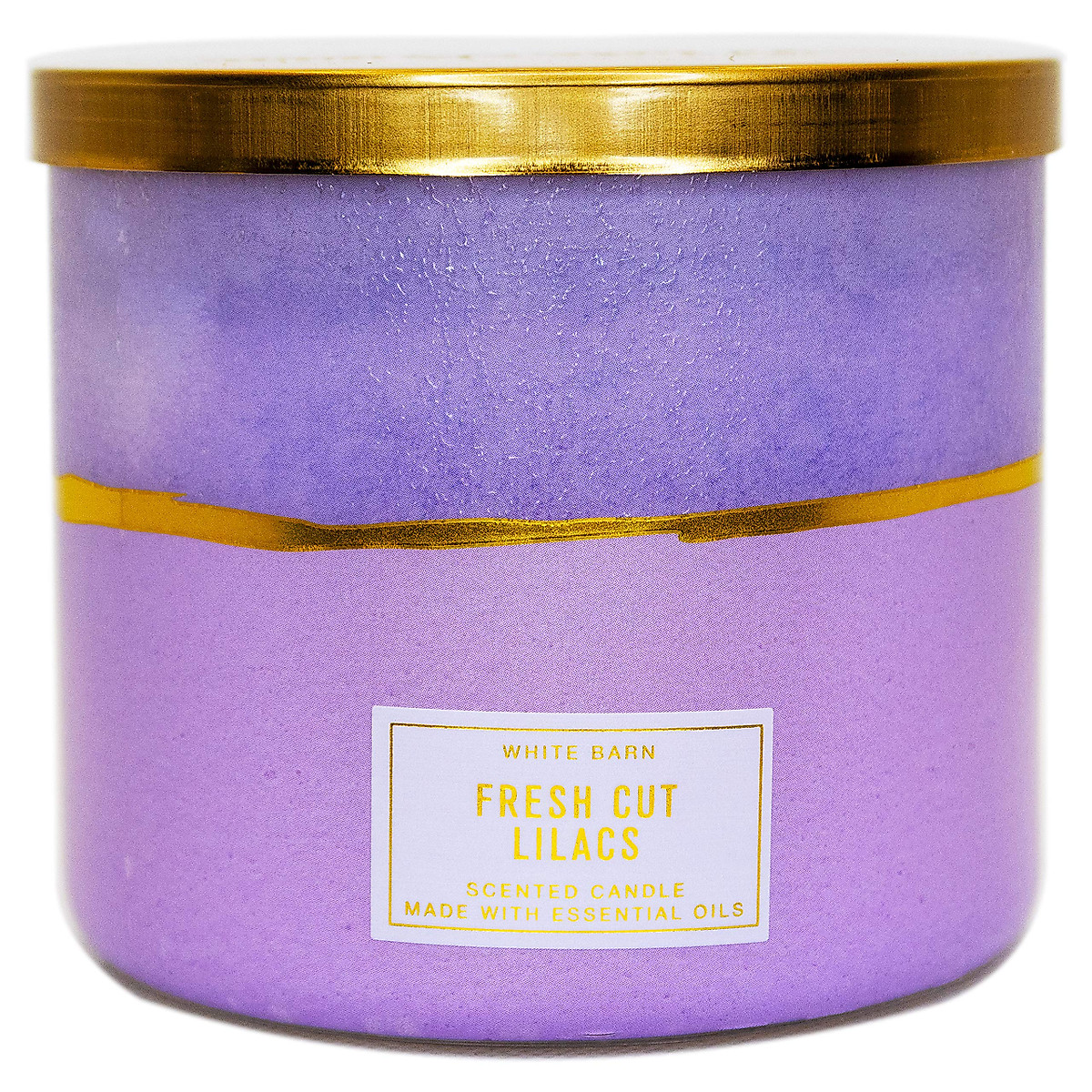 White Barn Bath and Body Works, 3-Wick Candle w/Essential Oils - 14.5 oz - 2021 Spring Scents! (Fresh Cut Lilacs)