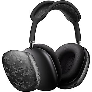 MONOCARBON Real Carbon Fiber Case for Airpods Max(2024 & 2020),Military Grade Protective Hard Cover for Apple Airpods Max Headphone from Daily Scratch,High-End Luxury Essential Accessories