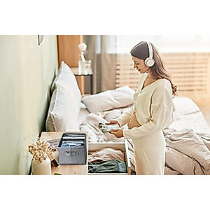 MIXHAND Upgraded Large Wardrobe Clothes Organizer for Folded Clothes, Closet Organizers and Storage with Handles, Compartment Drawer Organizer for Jeans, Pants, and Tshirts(2PCS,7Grids,Grey)