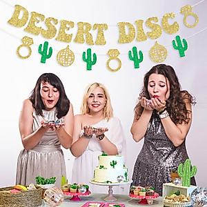 kreat4joy Desert Disco Bachelorette Party Decorations, Desert Party Decorations Banners Garland for Girl Cactus Bridal Shower Decorations Bachelorette Wedding Engagement