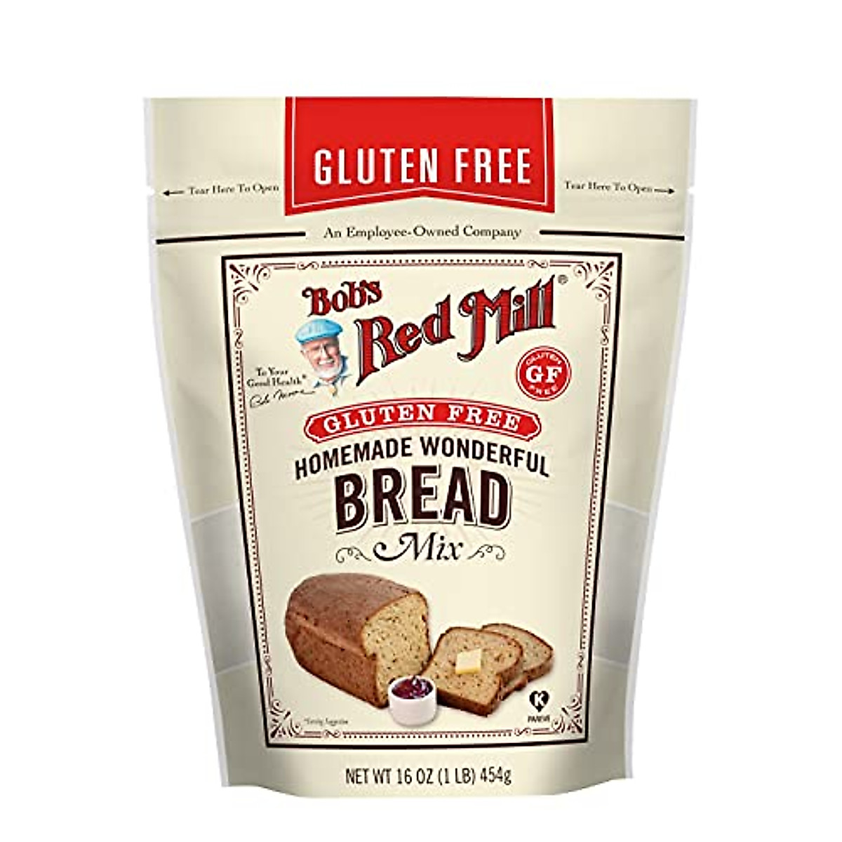 Bob's Red Mill Gluten Free Homemade Wonderful Bread Mix, 16 Ounce (Pack of 4)
