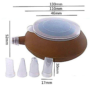 Cool Cook 48 Hole Macarons Silicone Mat Baking Mold Silicone Macaron Kit Pastry Baking Mat and Decorating Piping Pot with 4pcs Nozzles