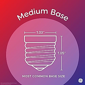 GE LED Light Bulbs, 60 Watt, Soft White, G25 Globe Bulbs, Clear, Medium Base (2 Pack)