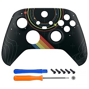 eXtremeRate Custom Shell for Xbox Series X & S Controller - Revitalize Your Controller - Stars Explorer Replacement Cover Front Housing Cover for Xbox Core Controller Wireless [Control NOT Included]