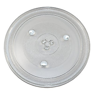 HQRP 12-3/8 inch Glass Turntable Tray compatible with Hamilton Beach P100N30 P100N30AL P100N30ALS3B HBP100N30ALS3 GA1000AP30P3 EM031MZC-X1 Microwave Oven Cooking Plate 315mm