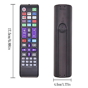 Replacement Remote Control for Roku TV, Compatible for TCL Roku/Hisense Roku/Onn Roku/Sharp Roku/Element Roku/Philips Roku Series Smart TVs (Not for Roku Stick and Box)