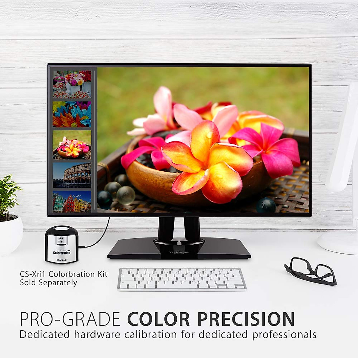 ViewSonic VP2768a 27-Inch IPS 1440p Monitor with Advanced Ergonomics, 90W USB C, RJ45, HDMI, Daisy Chain (Renewed)