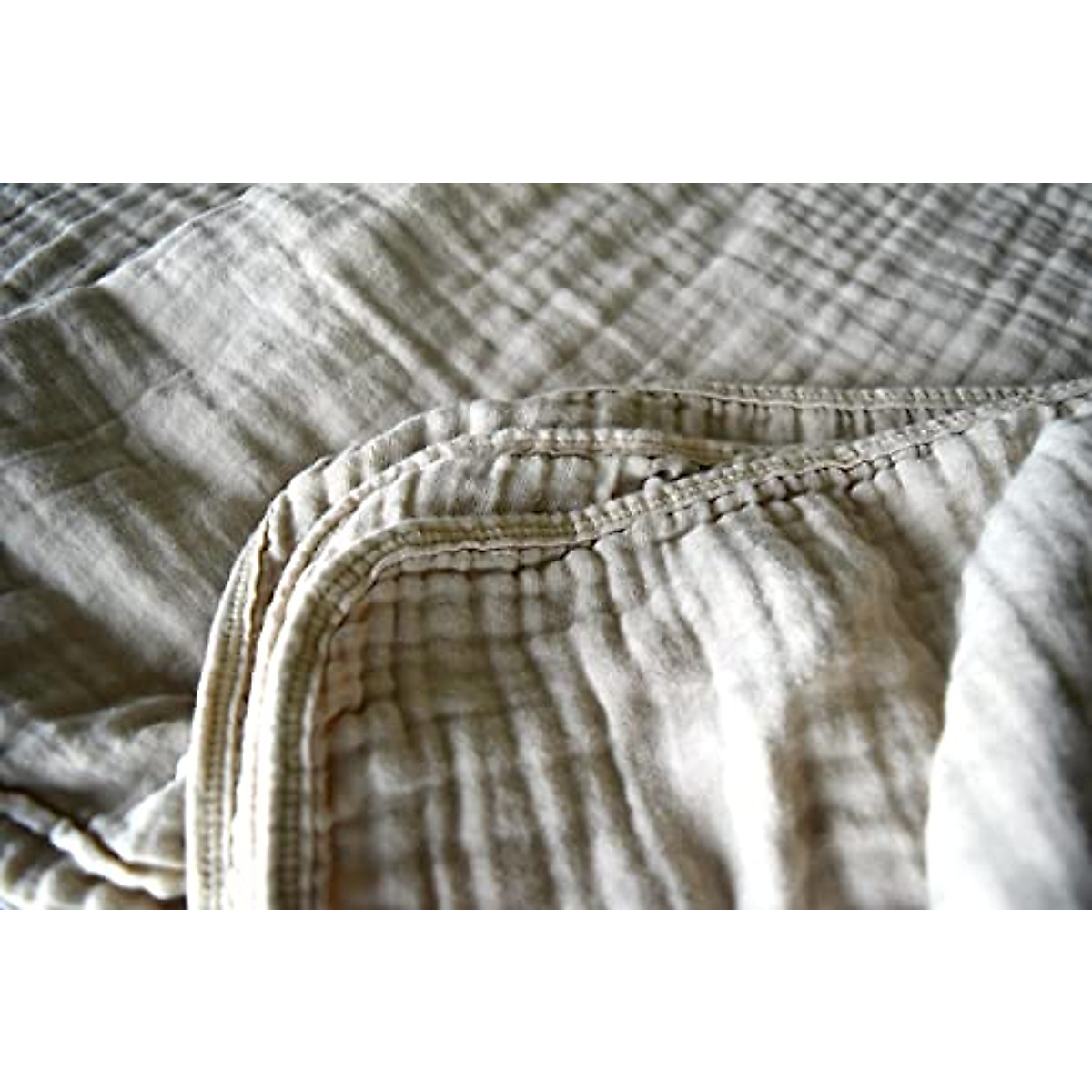 Breathable Adult Muslin “Swaddle” Blanket, 100% Cotton, “90” x 90” Inches, Queen One-Size, Hot Sleeper, Naturally Cooling, Soft Gauze Sheet, Sleeping & All-Purpose Throw