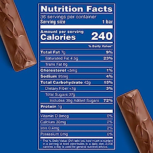 3 MUSKETEERS Candy Milk Chocolate Bars, Full Size, 1.92 oz Bar (Pack of 36) Box