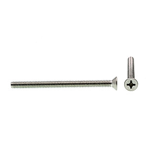 Prime-Line 9002125 Machine Screws, Flat Head, Phillips Drive, 1/4 In.-20 X 3-1/2 In., Grade 18-8 Stainless Steel (15 Pack)