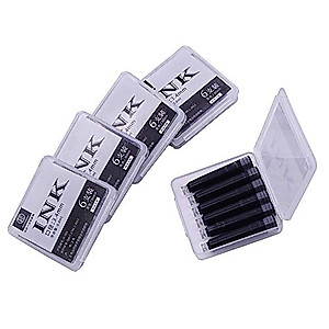 30 PCS Fountain Pen Black Ink Refill Cartridges Suitable for Hongdian Fountain Pen
