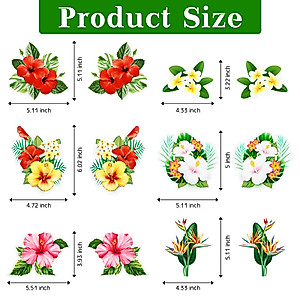 12 Pieces Cruise Door Magnets Hibiscus Refrigerator Magnets Cruise Magnets Car Decorative Magnets Frangipani Magnets Decal Locker Magnets for Carnival Cruise Ship Car Decor Hawaii Decoration