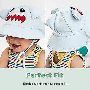 Baby Sun Hat | UPF 50+ Sun Protection All-Day Adjustable Infant Breathable Bucket Hat for Head, Neck & Eyes