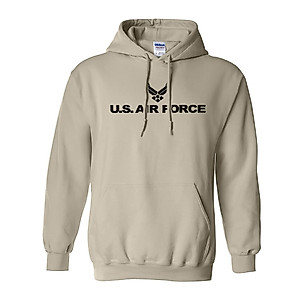 zerogravitee Air Force Hooded Sweatshirt in Sand - XX-Large