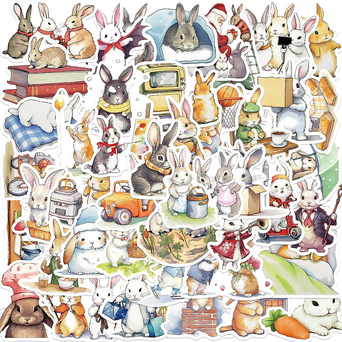 Cute Cartoon Cats Stickers for Kid (KM)
