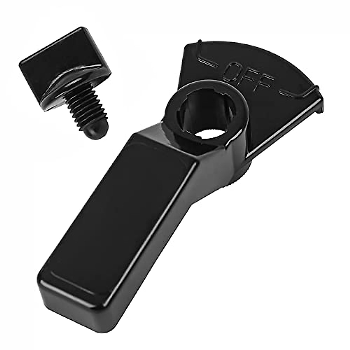 ChangTa Never Lube Valve Handle R0487200/7433 and Knob 4603/R0486900 Replacement Kit Fits Zodiac Jandy 2-Port/3-Port NeverLube Valve Handles 4733, R0487200, 1301 - Black(2 Pack)