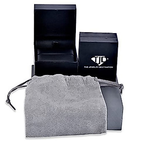 TJD 1/4 Carat Natural Round Diamond Tiara Promise Ring for Women in 18K Rose/Yellow/White Gold Plated 925 Sterling Silver (I-J Color, I4 Clarity)