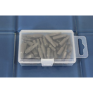 TEMO 50 pc T20 Torx 6 Point Impact Ready 1 Inch Long Screwdriver Insert Bits Hex Shank with Quick Release Slot