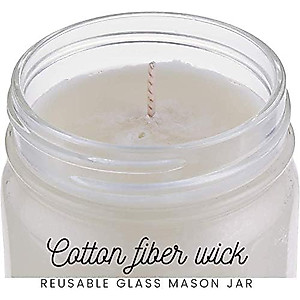 Nika's Home 12oz Mason Jar Soy Candles - 2 Pack (Vanilla Bean)