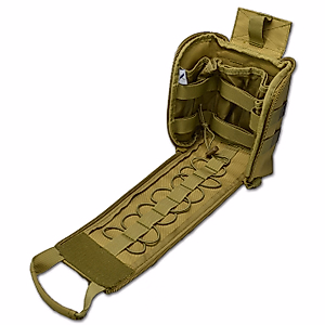 Lightning X Spread Eagle Complete Tactical Gunshot & Trauma IFAK Kit w/Laser Cut MOLLE - TAN