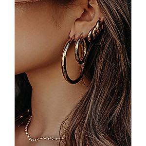 BYCHARI Large Sade Hoops