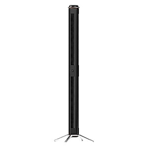 Sharper Image AXIS 47 Airbar Tower Fan with Remote Control, Black & AXIS 12 12" Desktop Airbar Tower Fan with USB, Black