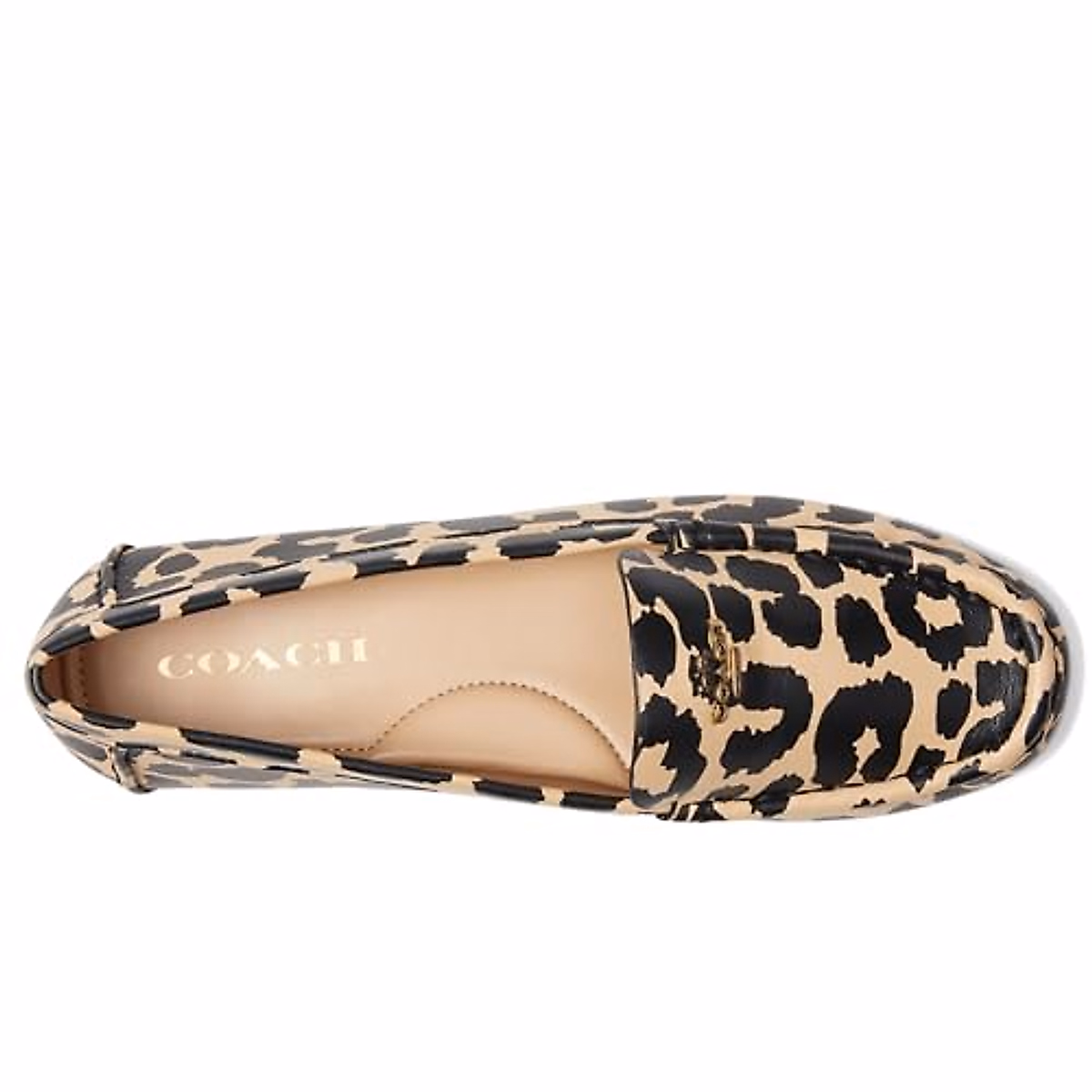 Coach Women's Marley Leopard Print Driver Driving Style Loafer, 10