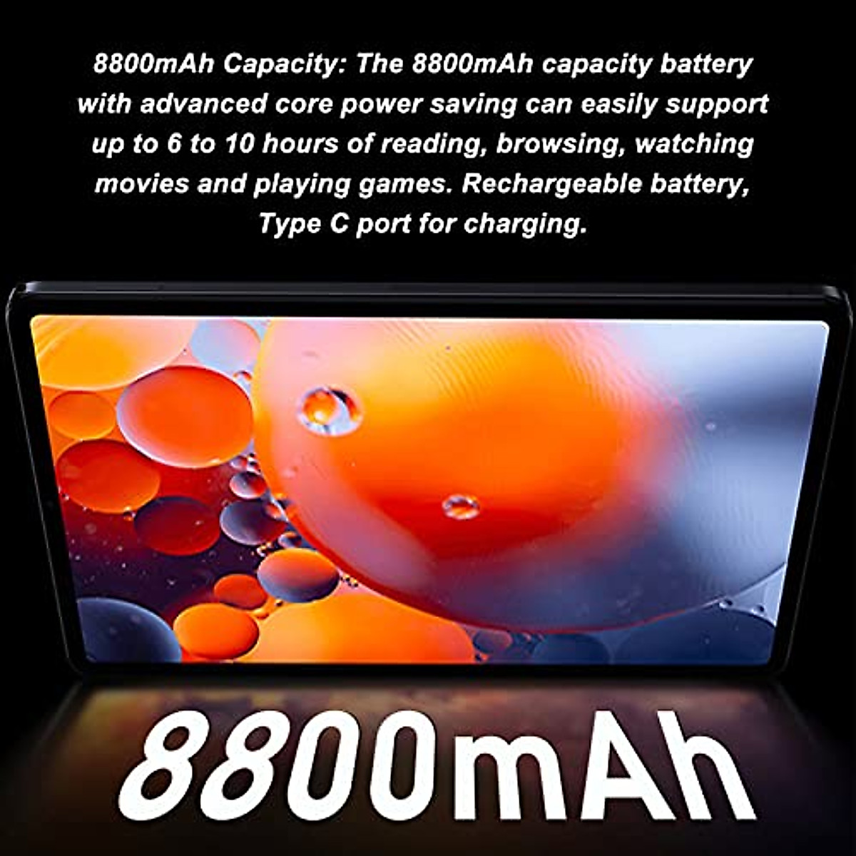 HD Tablet, 10in 1920x1200IPS Display Tablet PC Double Anti Light 2.4G 5G WiFi 6GB 128GB Front 800W Rear 2000W Octa Core 4G Calling Tablet for 12 100 to 240V Green (UK Plug)