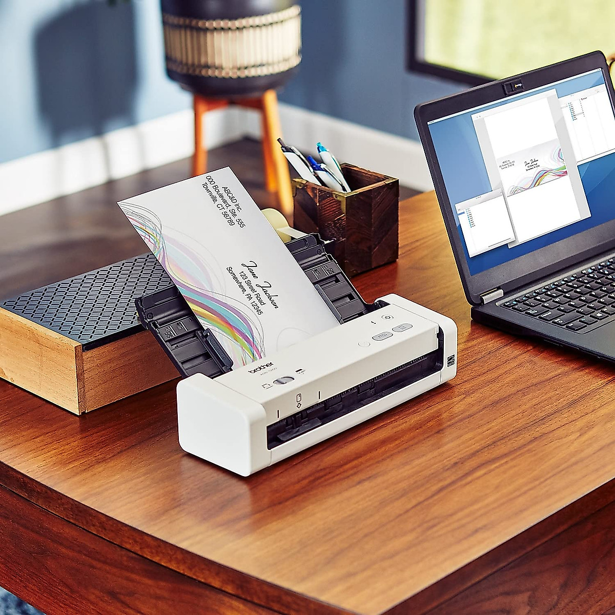 Brother Easy-to-Use Compact Desktop Scanner, ADS-1200, Fast Scan Speeds, Ideal for Home, Home Office or On-The-Go Professionals