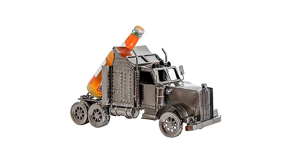 BRUBAKER Truck Wine & Beer Bottle Holder Sculpture