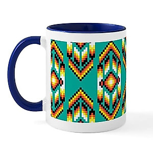 CafePress Native American Design Turquoise Mugs Ceramic Coffee Mug, Tea Cup 11 oz