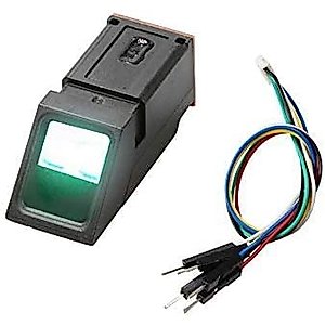 jujinglobal Optical Fingerprint Reader Sensor Module Red or Green Light TTL for Arduino (FPM11 Green Light 6P (120 Fingers))
