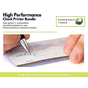 RT ImageCLASS LBP6030W MICR Check Printer Bundle with 1 Compatible 125 3484B001AA MICR Toner Cartridge for Printing Business and Personal Checks