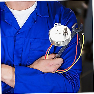 DOITOOL Synchronous Motor Electric Motors Reindeer Motor Slow Animated Pumpkins for Halloween Turntables Motorized Turntable Electric Synchron Motor Gear Copper Electric Fan to Rotate