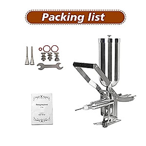 4.5L Manual Jam Filling Machine, Vertical Stainless Steel Donuts Filler, Commercial Paste Liquid Churro Cream Fillers for Bakery, CE/FCC/CCC/PSE