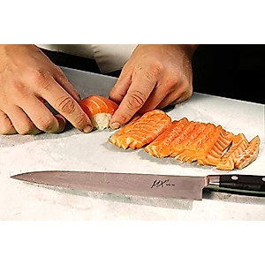 Mercer Culinary MX3 Premium San Mai VG-10 Steel Core Blade Gyuto Chef Knife, 210mm 8 3/10 Inch,Black
