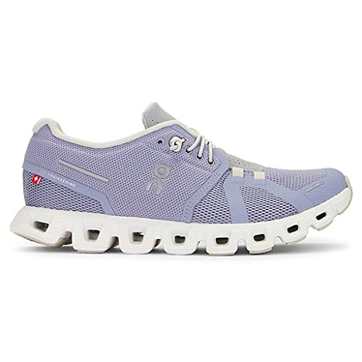 ON Women's Cloud 5 Sneakers, Nimbus/Alloy, 6.5