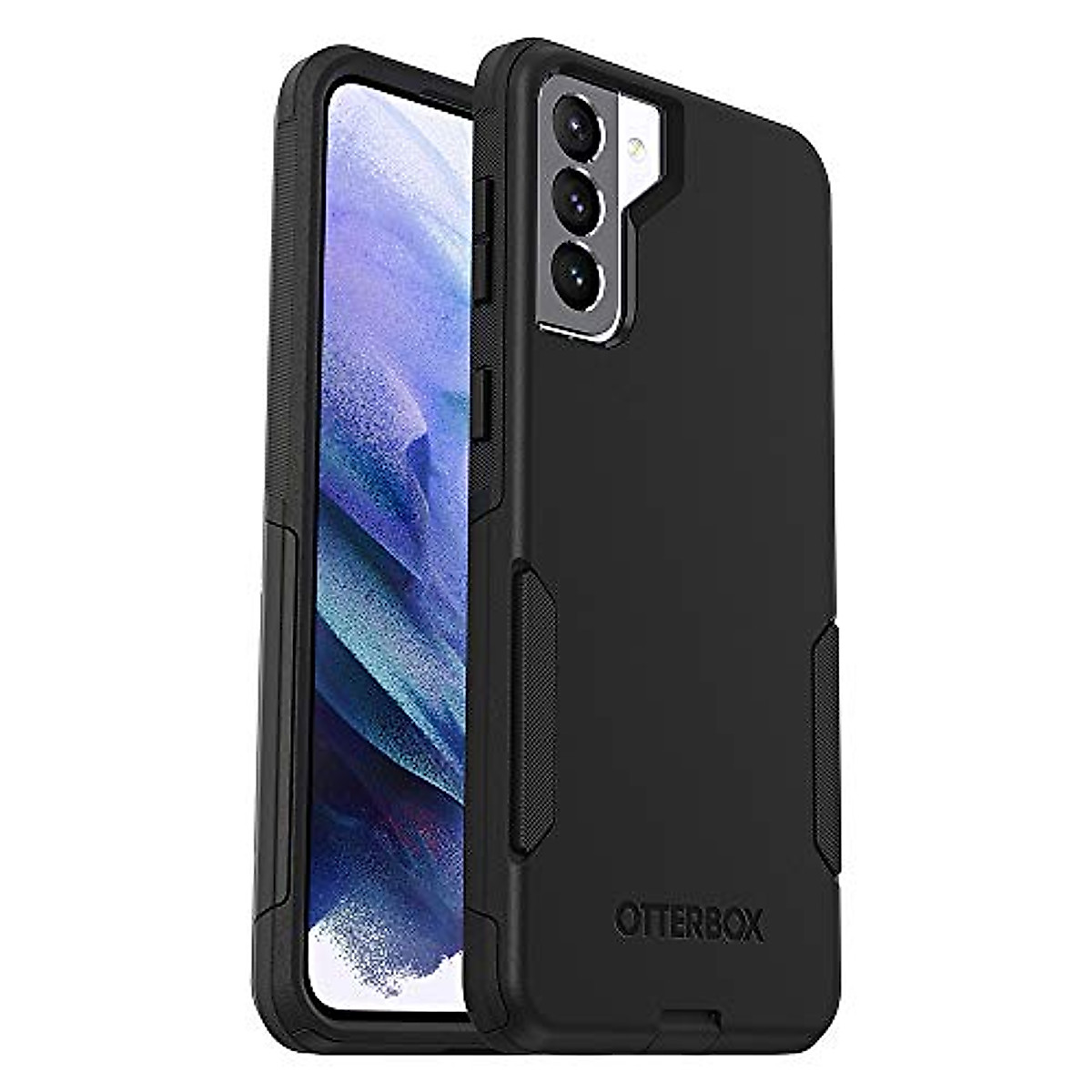 OtterBox Galaxy S21+ 5G (ONLY - DOES NOT FIT non-Plus size or Ultra) Commuter Series Case - DOES NOT FIT non-Plus size or Ultra) - BLACK, slim & tough, pocket-friendly, with port protection